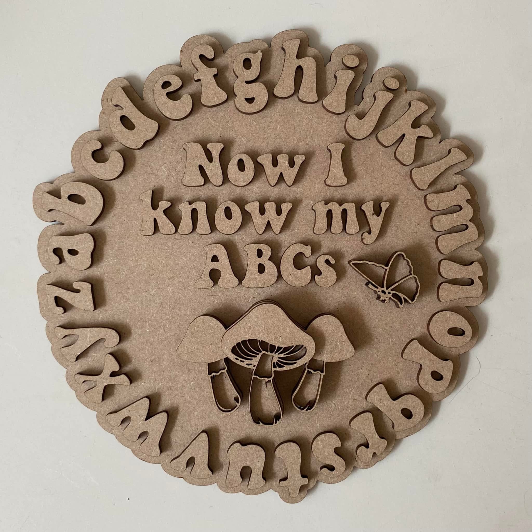 20cm Alphabet Toadstools Sign – ÄRTHAUS 52