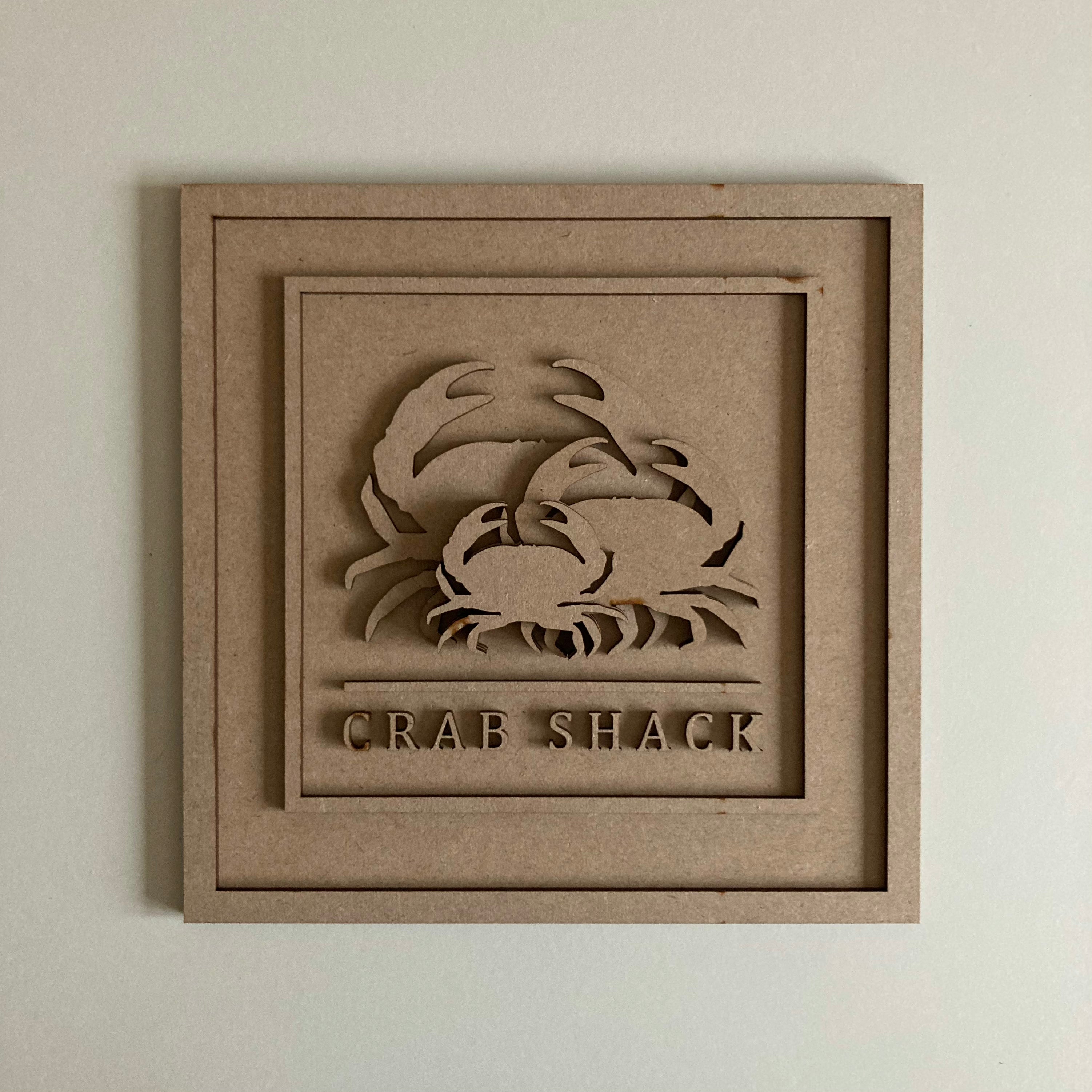 22cm Crab Shack Sign – ÄRTHAUS 52