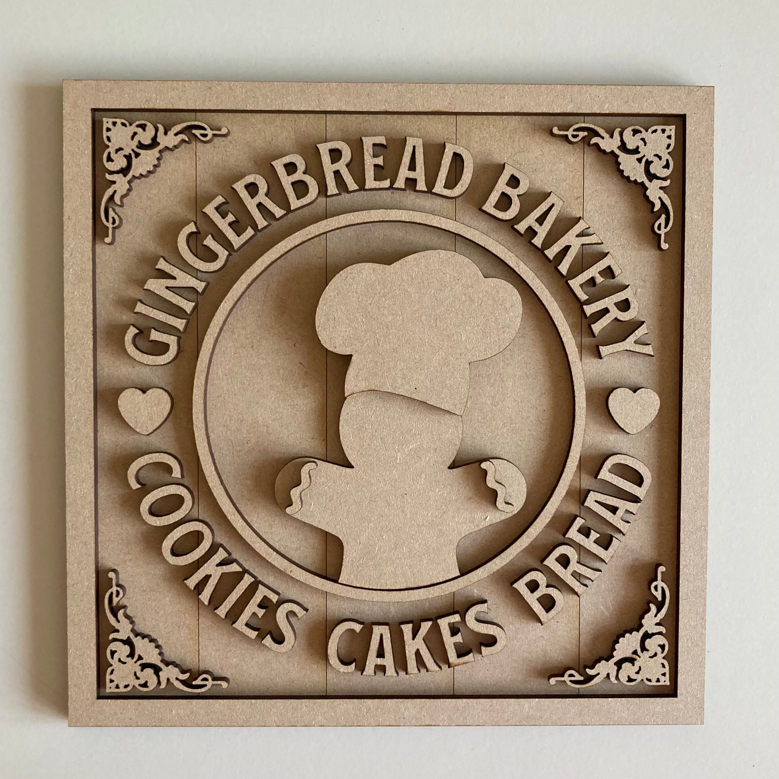 19cm Gingerbread Bakery Sign – ÄRTHAUS 52