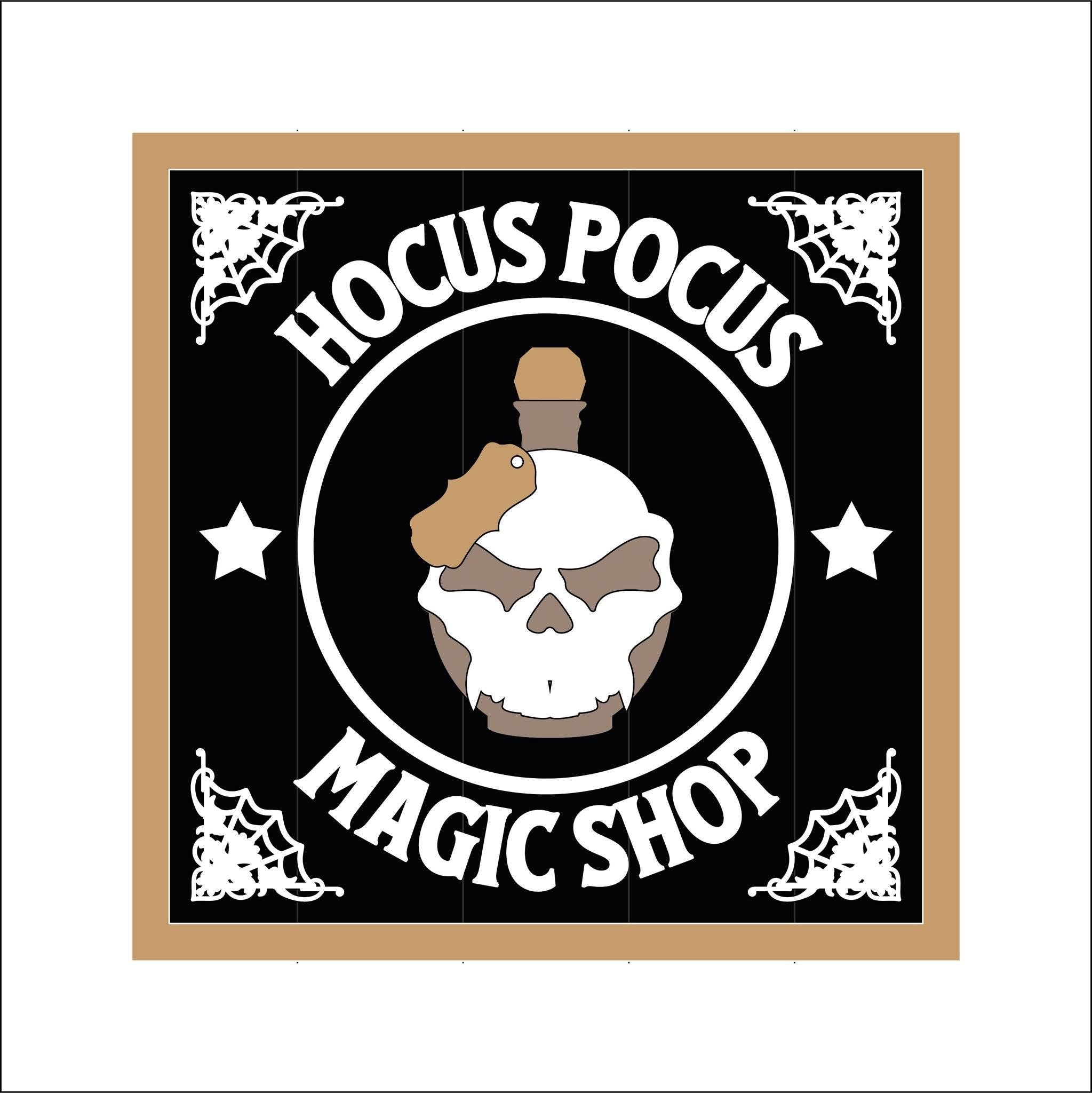 19cm Hocus Pocus Magic Shop Sign – ÄRTHAUS 52