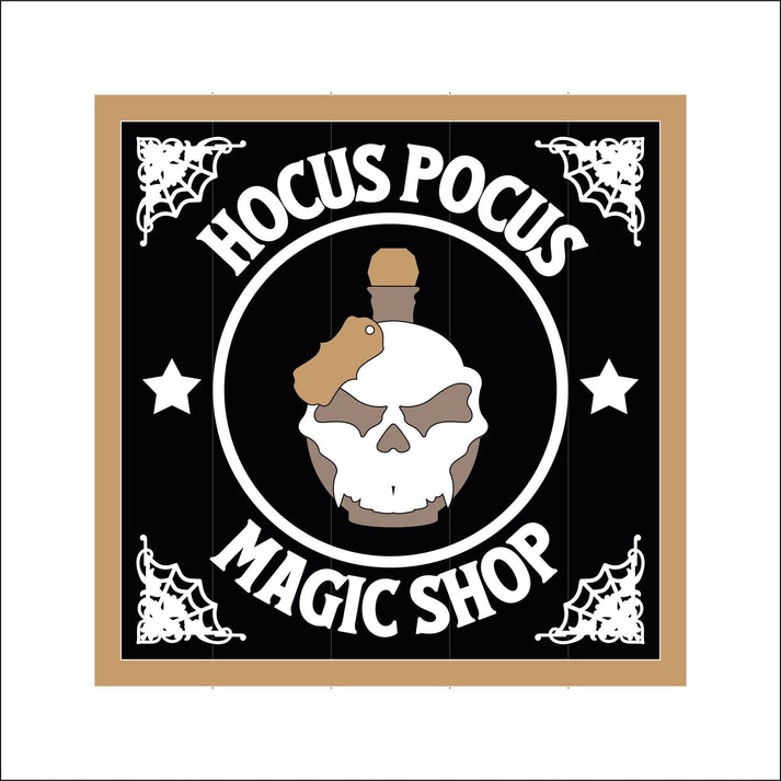 19cm Hocus Pocus Magic Shop Sign – ÄRTHAUS 52