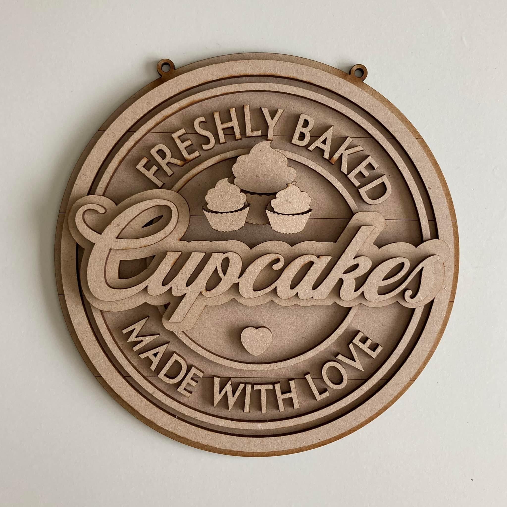 20cm Cupcakes Sign – ÄRTHAUS 52