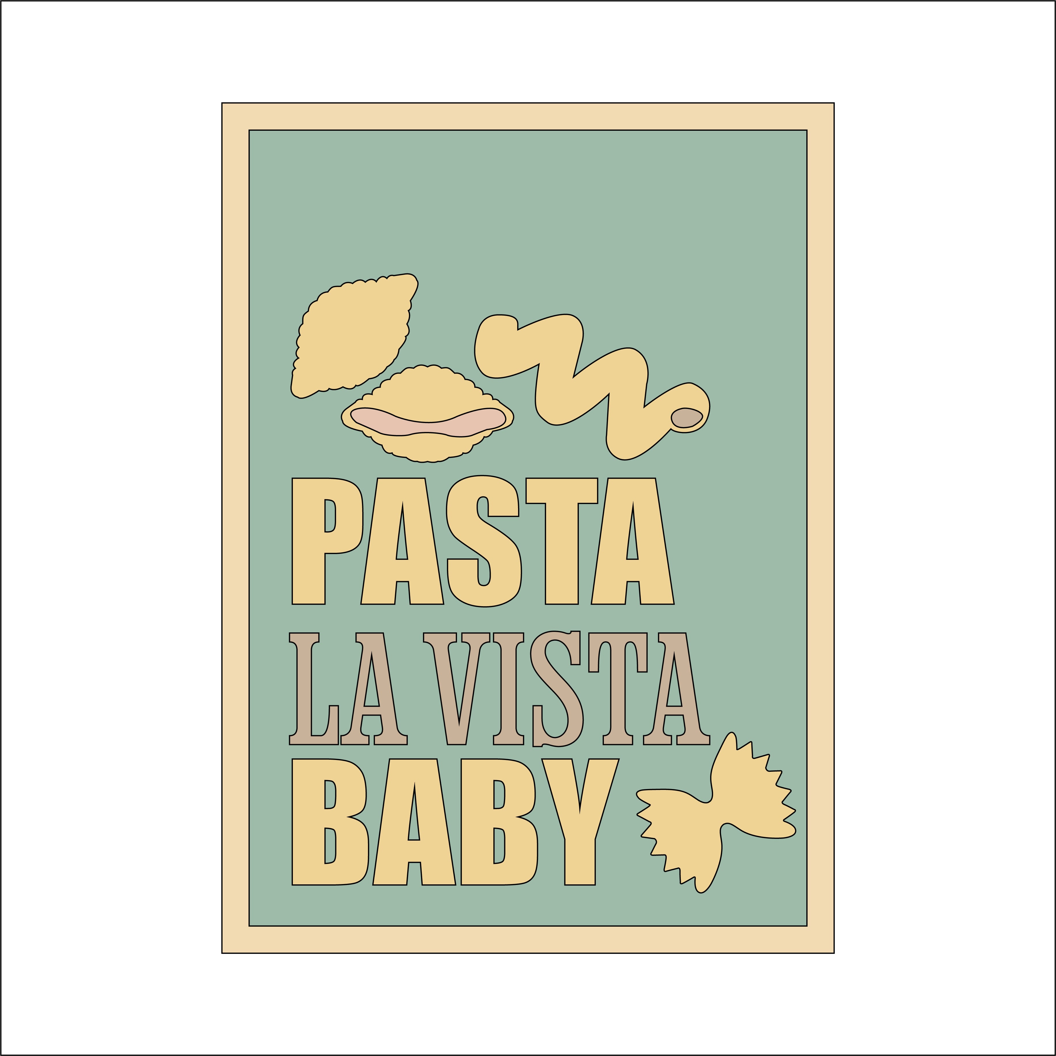 25cm Pasta La Vista Baby Sign – ÄRTHAUS 52