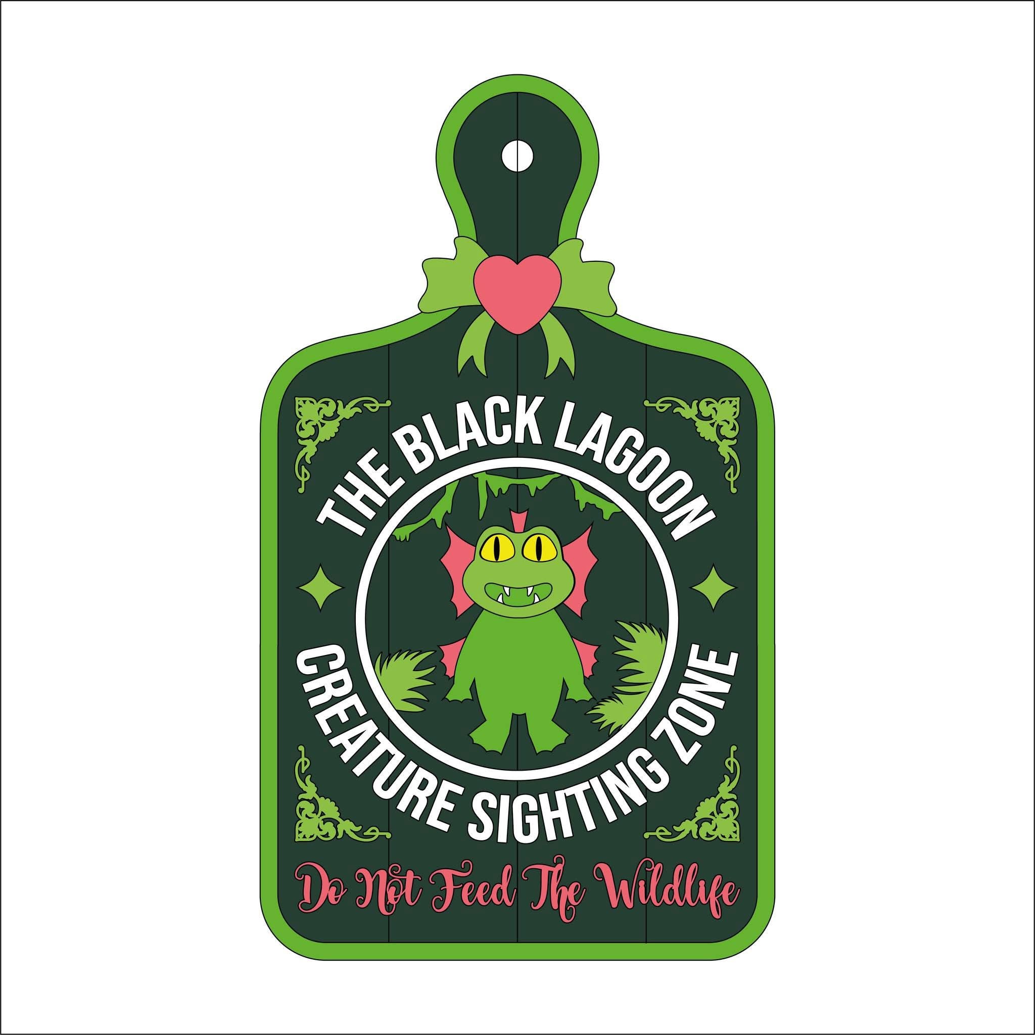 30cm The Black Lagoon Creature Sighting Zone Chopping Board – ÄRTHAUS 52